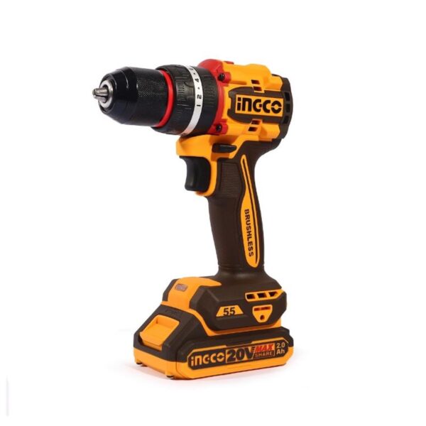 INGCO สว่านกระแทก 20V รุ่น CIDLI20558 รวมแบต+และแท่นชาร์จ - TPW Hardware